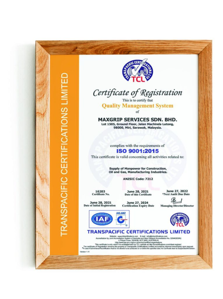 Licenses & Certifications – MaxGrip Services Sdn Bhd