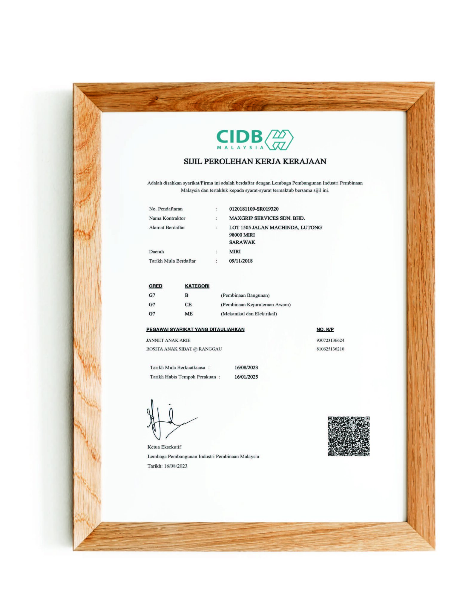 Licenses & Certifications – MaxGrip Services Sdn Bhd